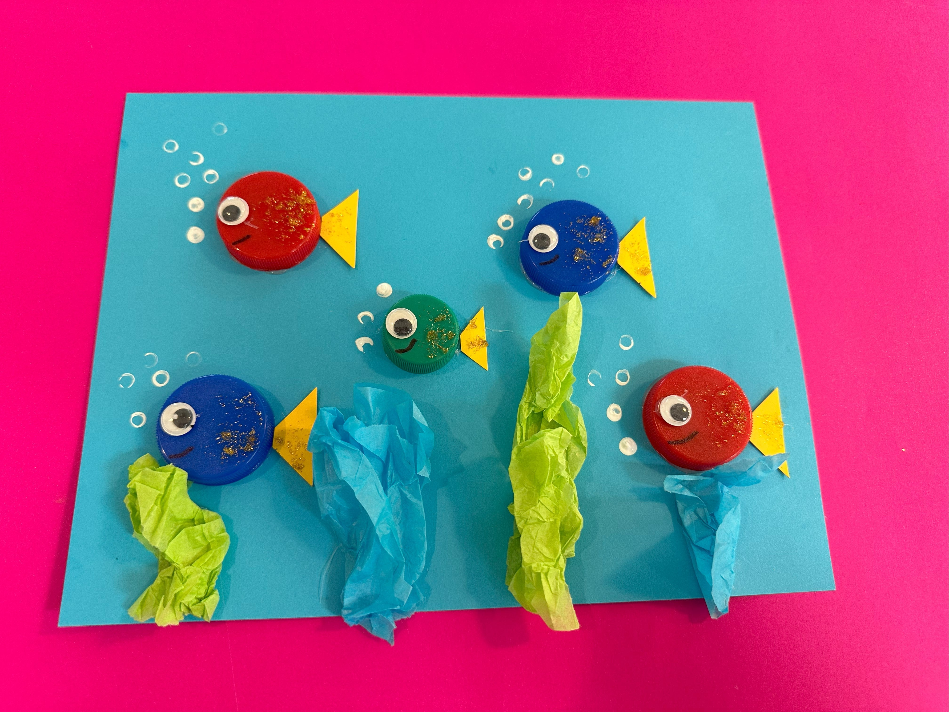 Bottle Cap Fish – Tangleby Gardens