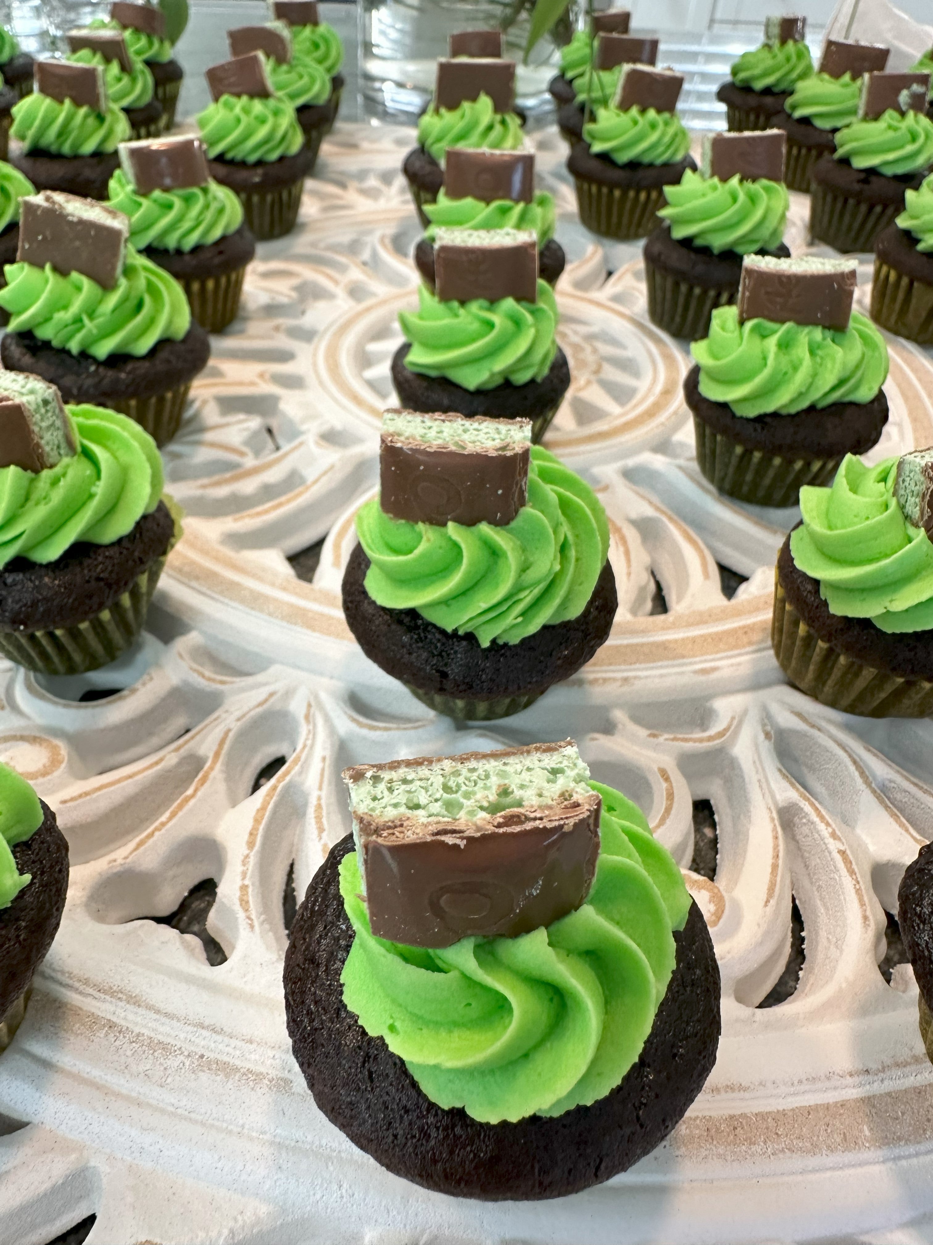 Mini Mint Chocolate Cup Cakes – Tangleby Gardens