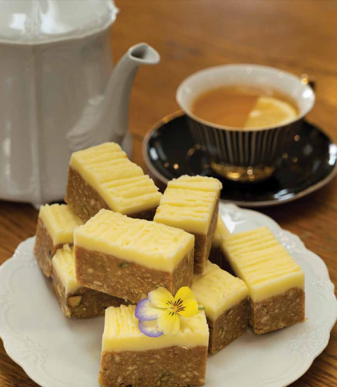 citrus & pistachio no-bake slice – Tangleby Gardens