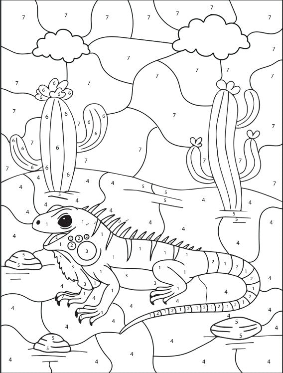 Kids Colouring by Numbers – Tangleby Gardens