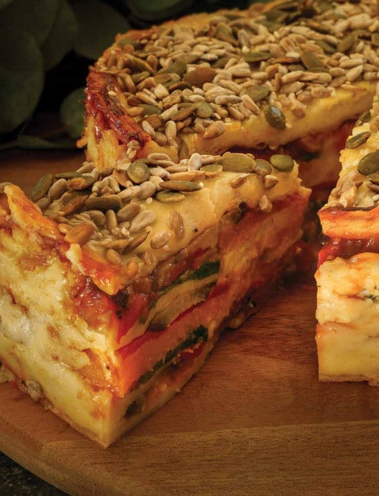 Roasted vegetable stack – Tangleby Gardens